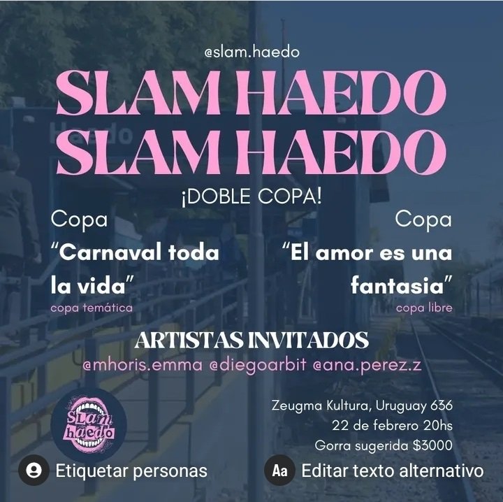 Poetry. Carnival all life": tell us what carnival means to your life.